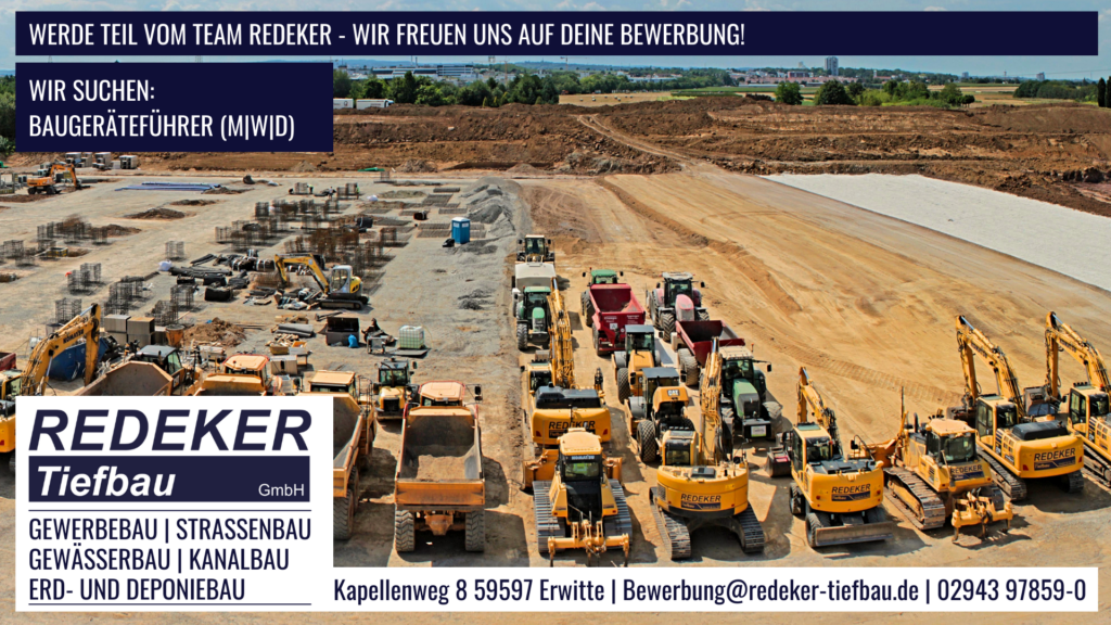 Baugeräteführer (m/w/d) - Redeker Tiefbau GmbH